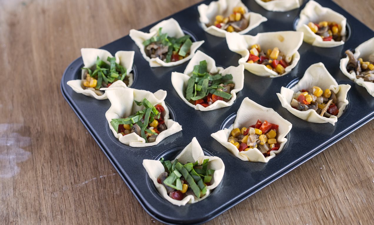 Mini leveles quiche Recept | Dr. Oetker